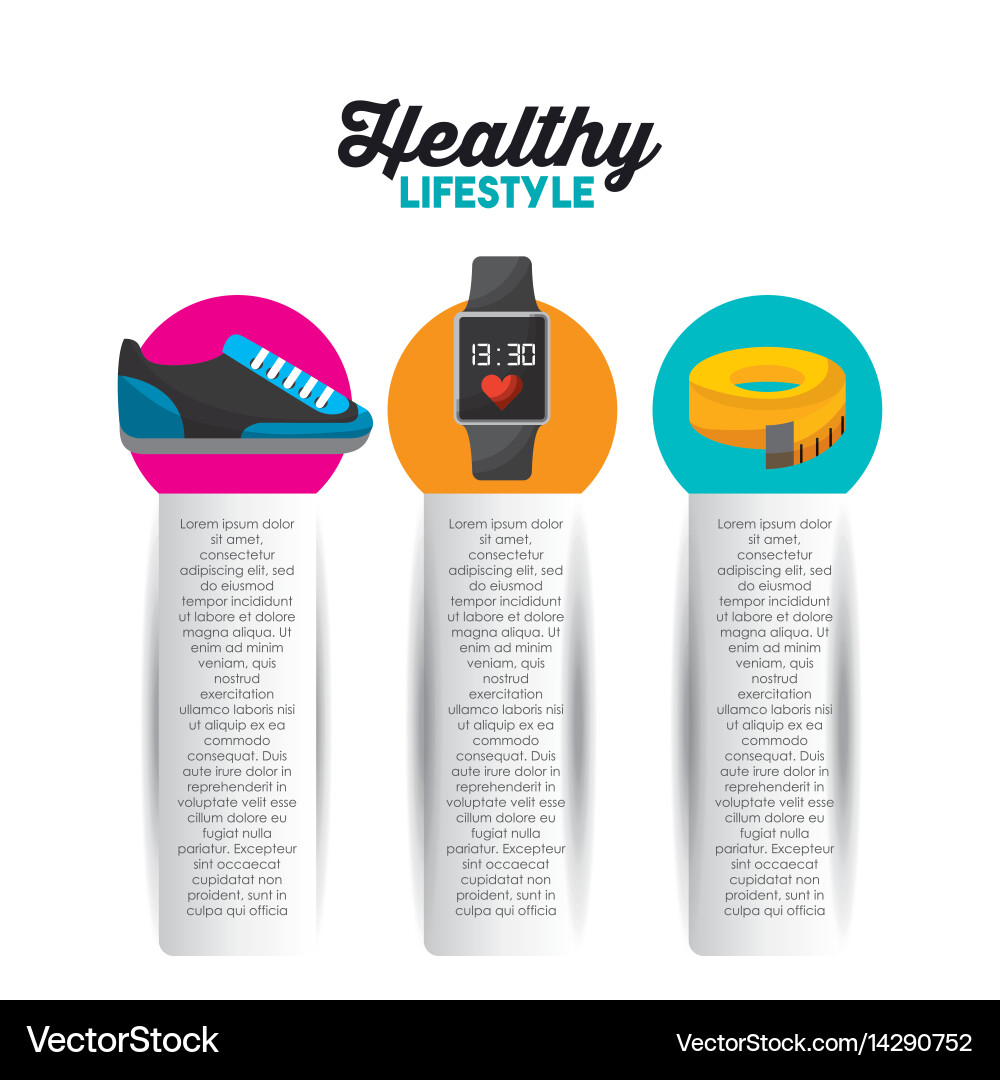 Healthy lifestyle design Royalty Free Vector Image