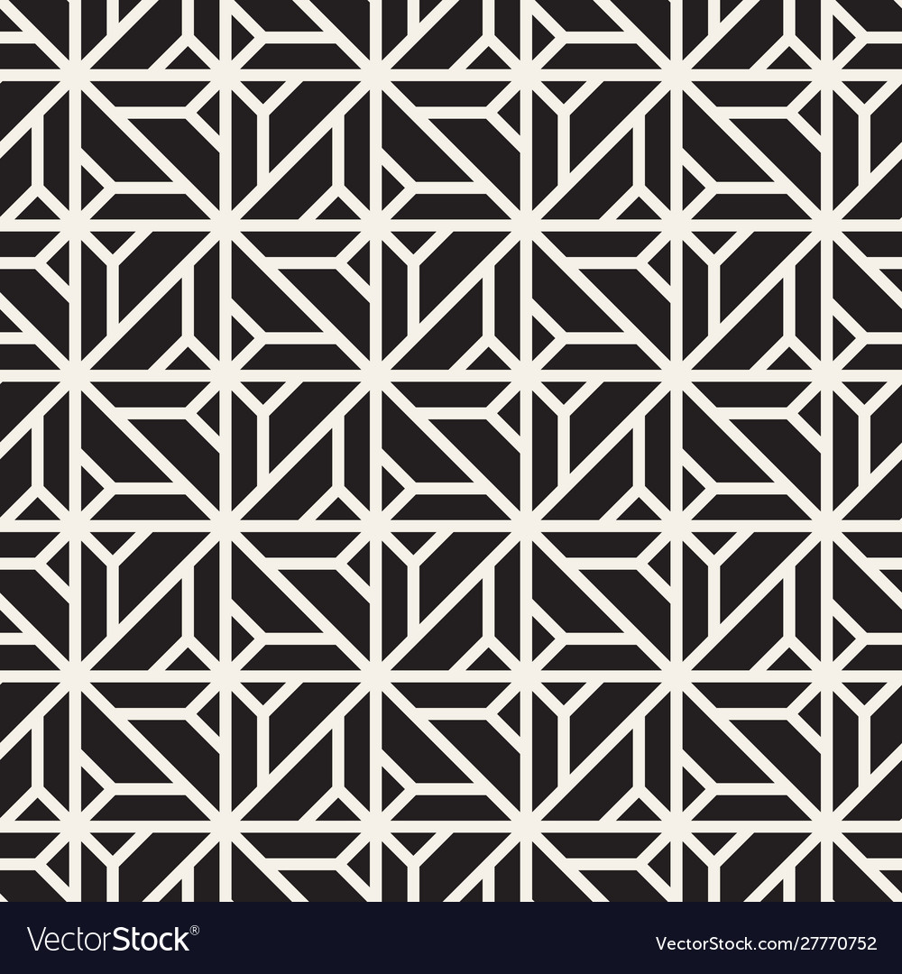 Seamless pattern stylish linear lattice Royalty Free Vector