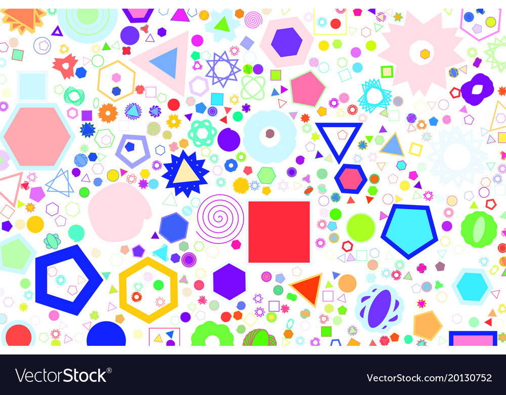 Shape pattern background for graphic design Vector Image