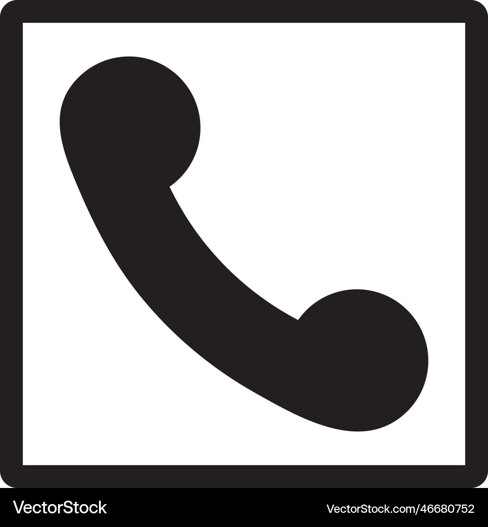 Telephone logo Royalty Free Vector Image - VectorStock
