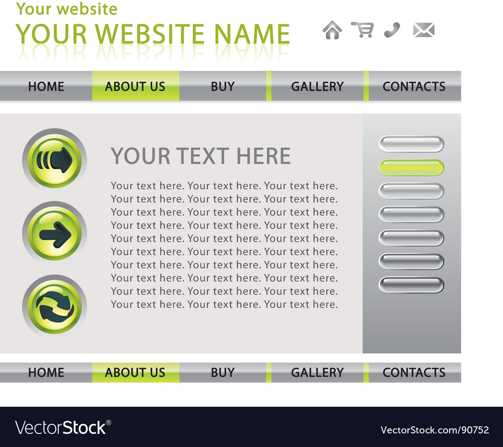 Template Royalty Free Vector Image - VectorStock