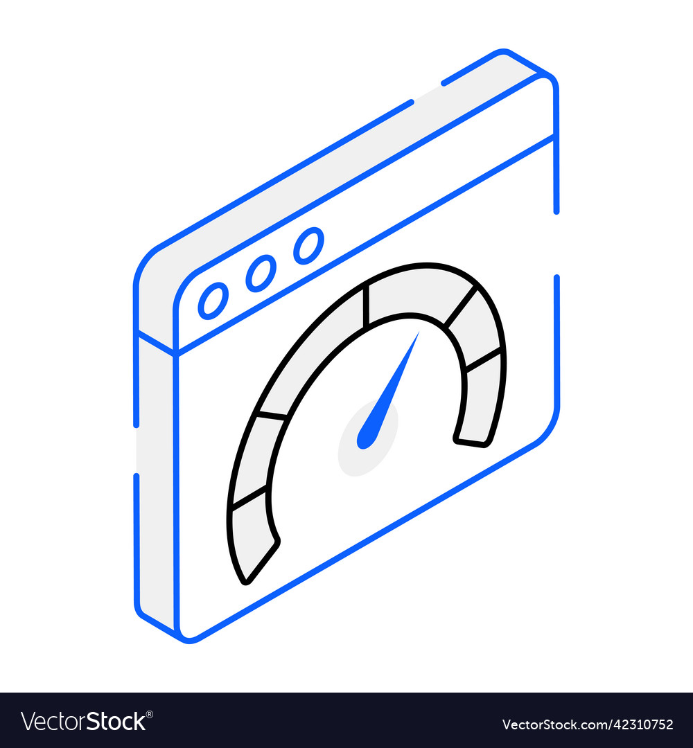 Website performance Royalty Free Vector Image - VectorStock