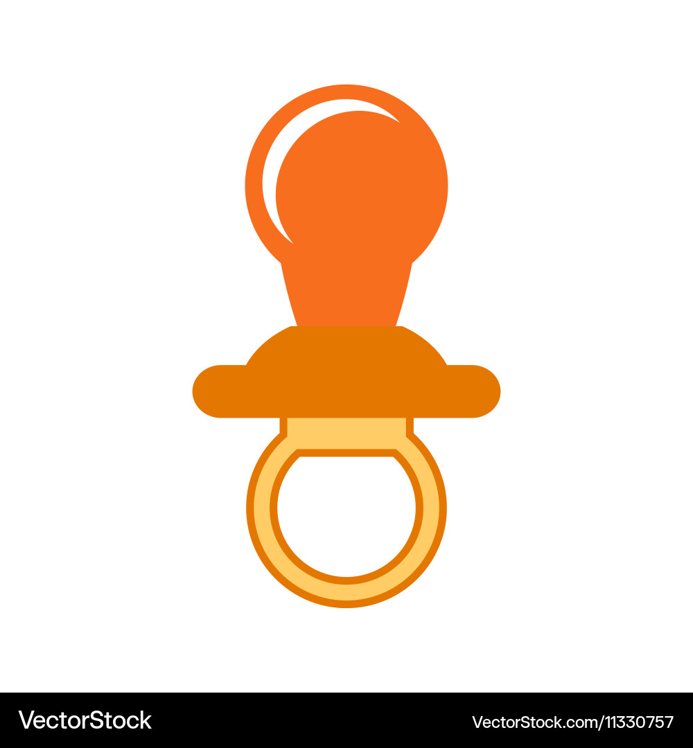 Baby pacifier icon Royalty Free Vector Image - VectorStock