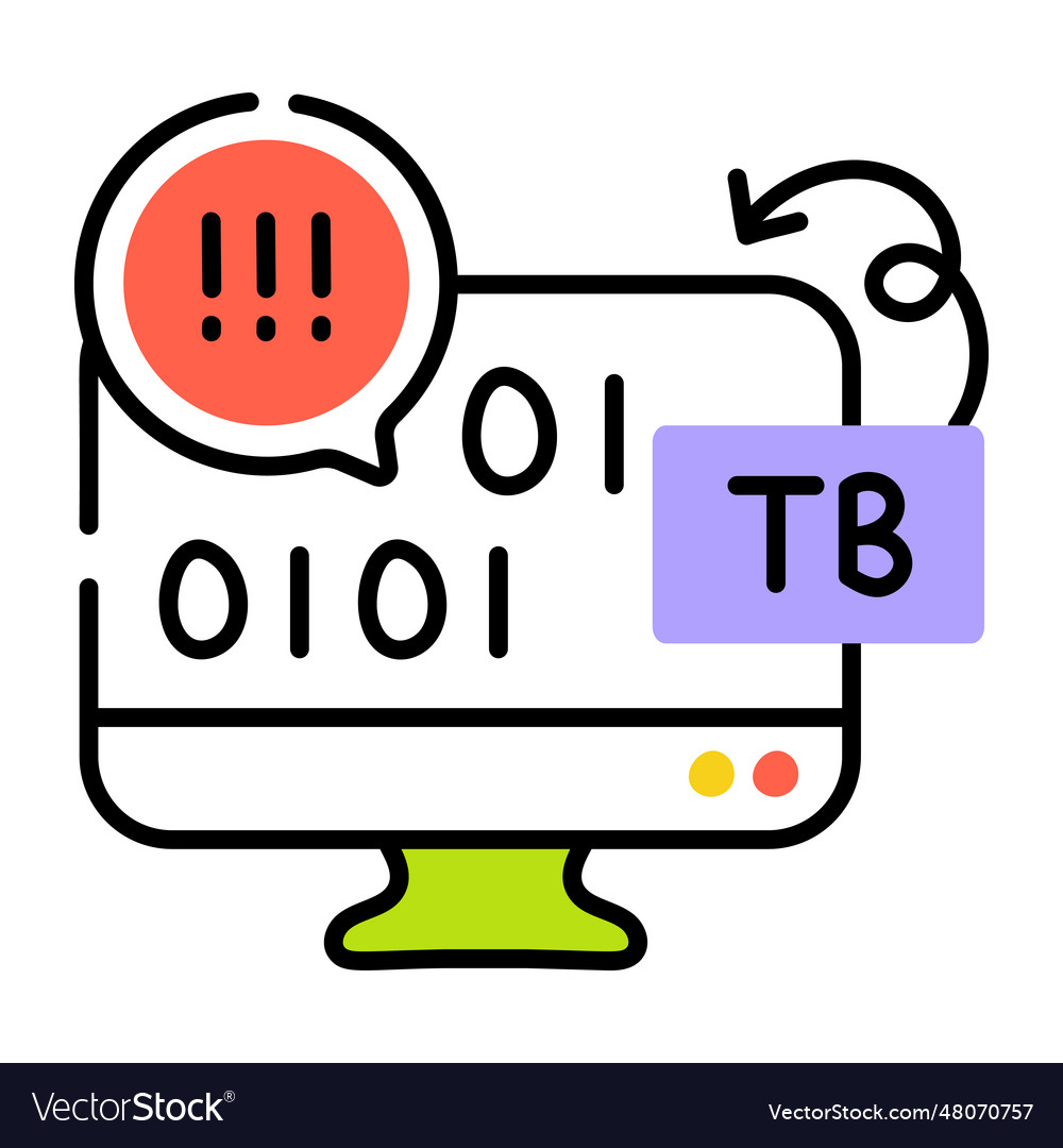 Binary software Royalty Free Vector Image - VectorStock