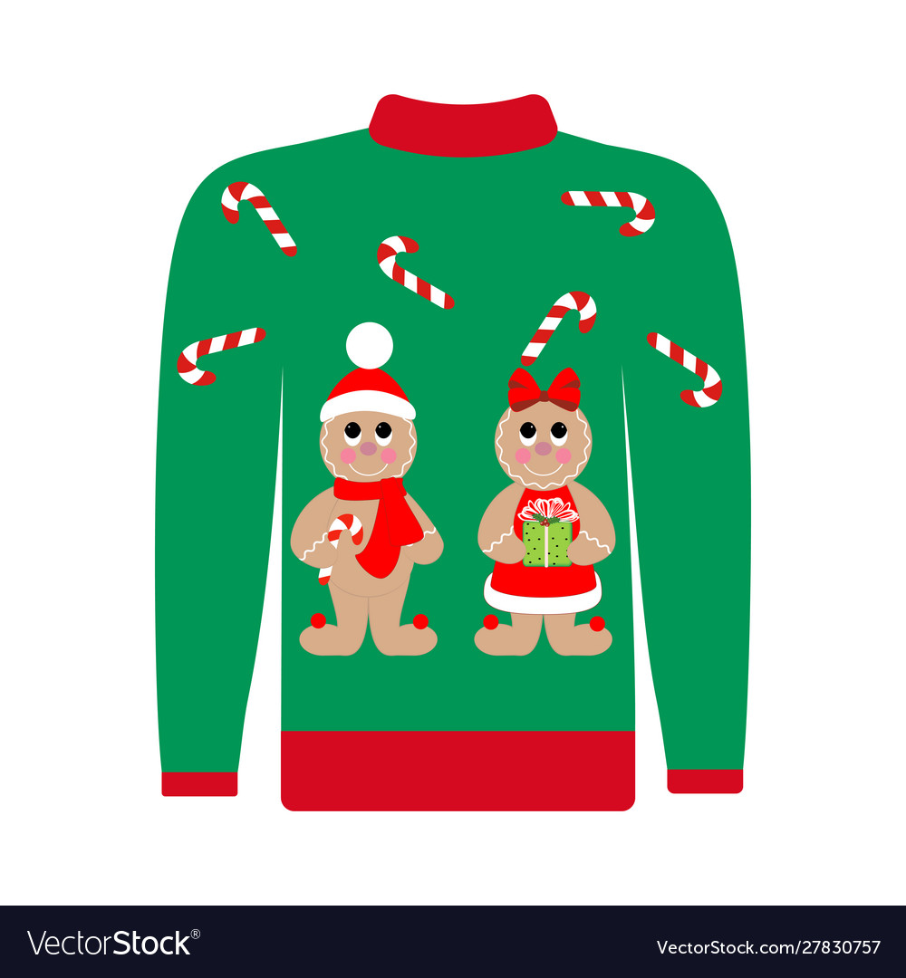 Christmas ugly sweater Royalty Free Vector Image