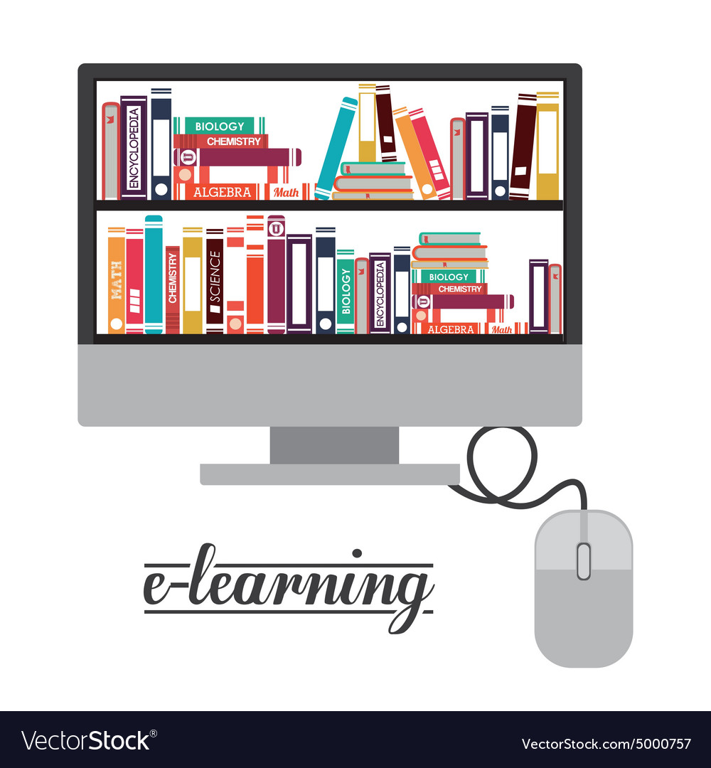 E-learning design Royalty Free Vector Image - VectorStock