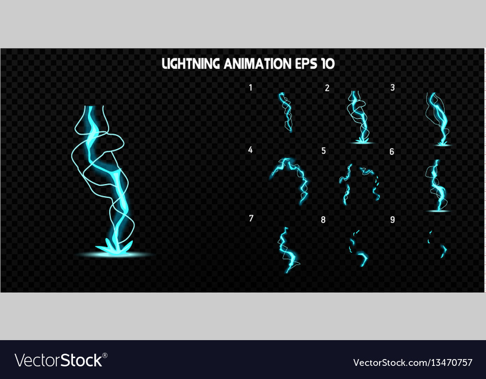 Explode explode effect animation Royalty Free Vector Image