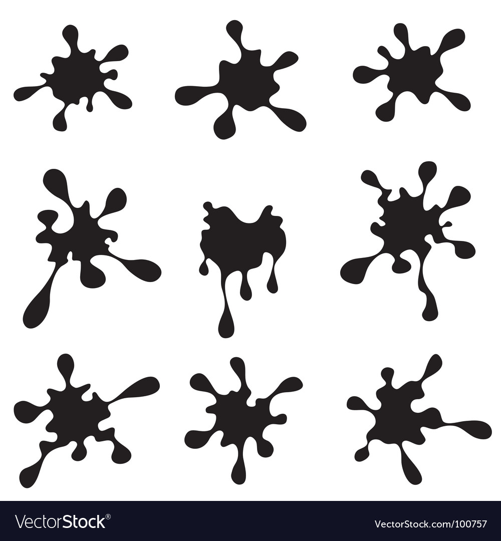 Ink splash Royalty Free Vector Image - VectorStock