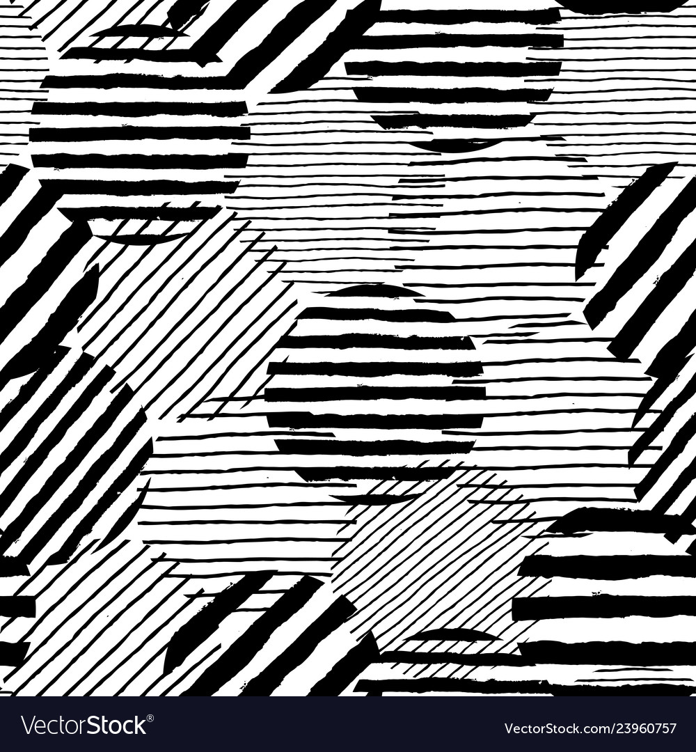 Irregular dots brush strokes pattern seamless Vector Image