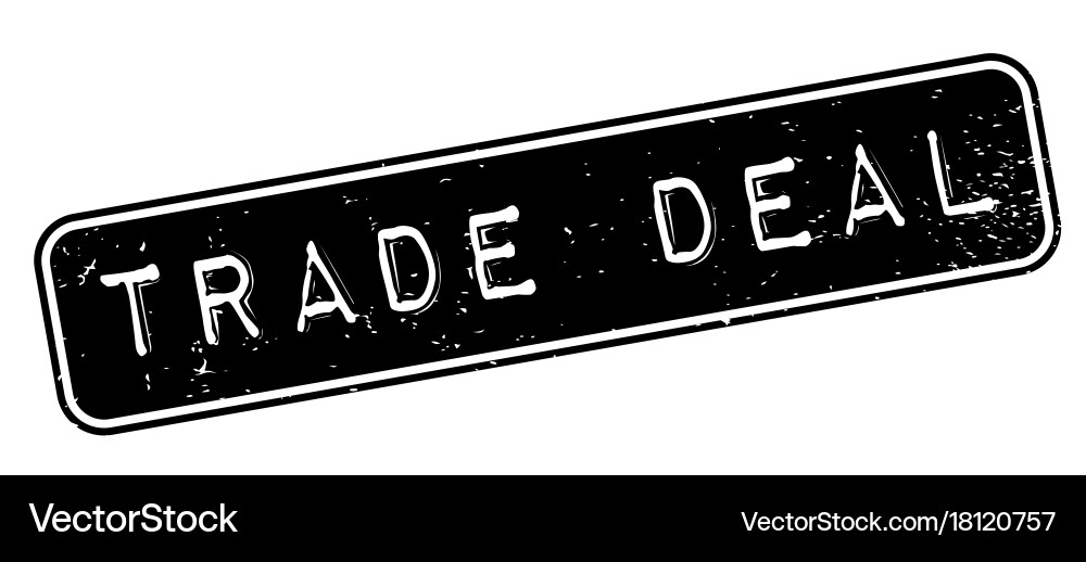 Trade deal rubber stamp Royalty Free Vector Image