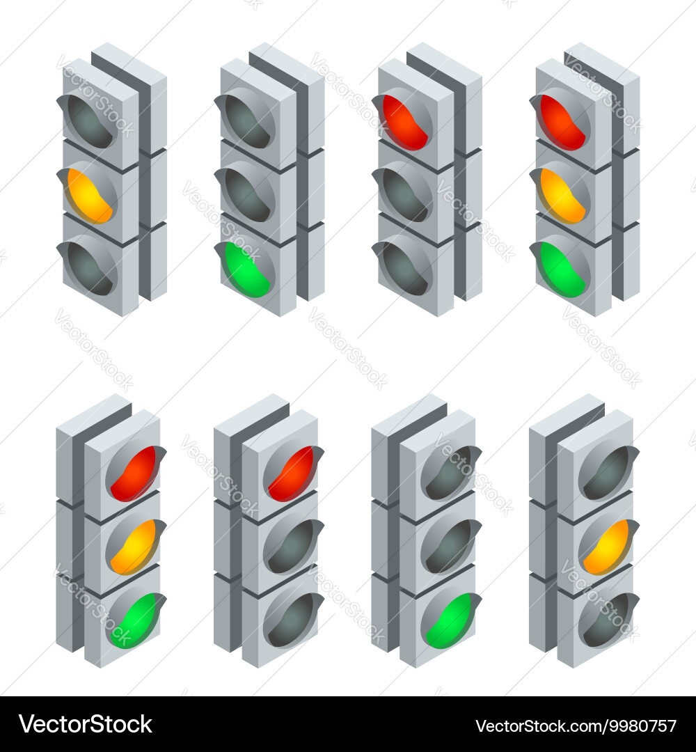 Traffic signal Traffic light traffic light Vector Image