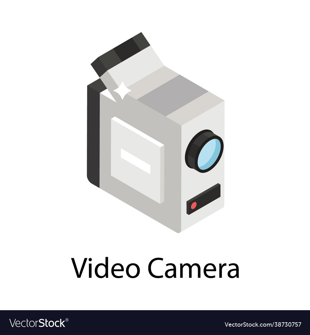 Video camera Royalty Free Vector Image - VectorStock