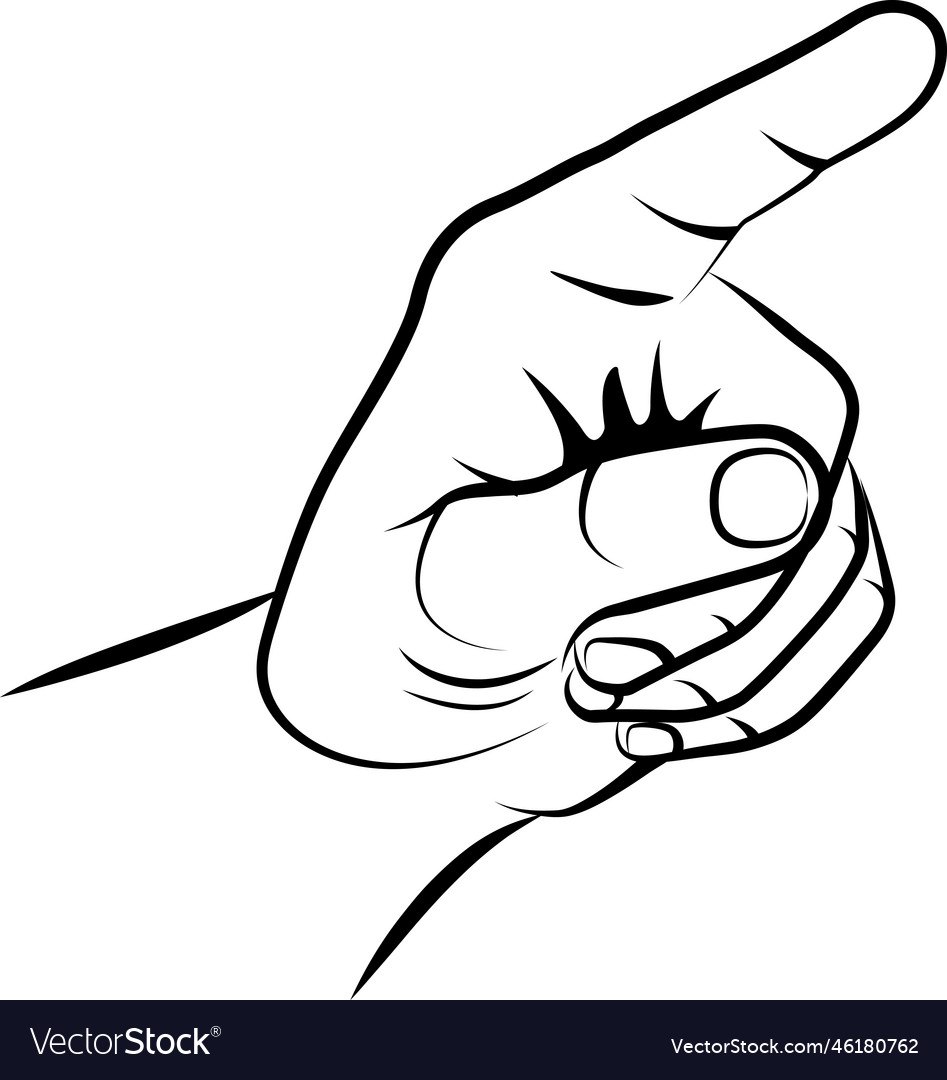 Hand Royalty Free Vector Image - VectorStock