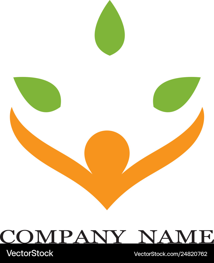 Human health symbol design Royalty Free Vector Image