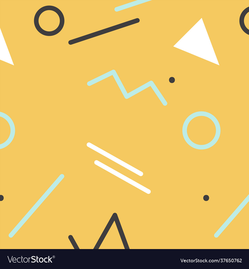 Memphis pattern background Royalty Free Vector Image