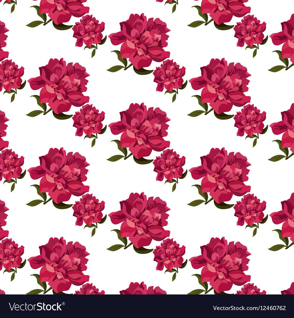 Rose flowers pattern background Royalty Free Vector Image