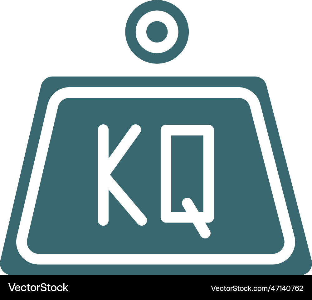 Weight icon filled icon from delivery Royalty Free Vector