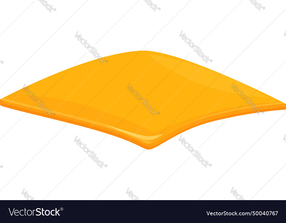 Cheese slice burger icon cartoon fast food Vector Image Cheese slice burger icon cartoon fast food Vector Image