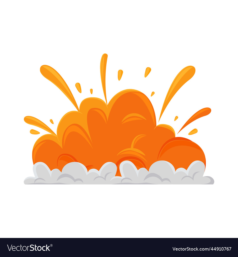 Explosion flat icon Royalty Free Vector Image - VectorStock
