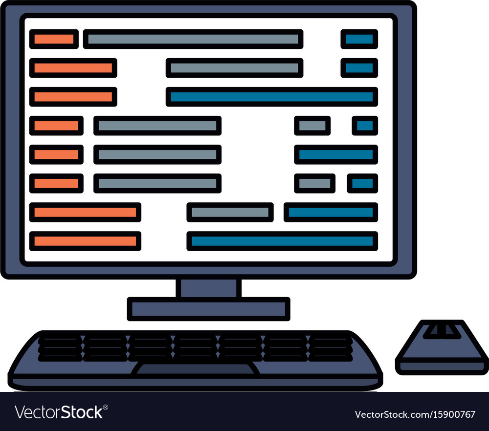Programming system codes Royalty Free Vector Image