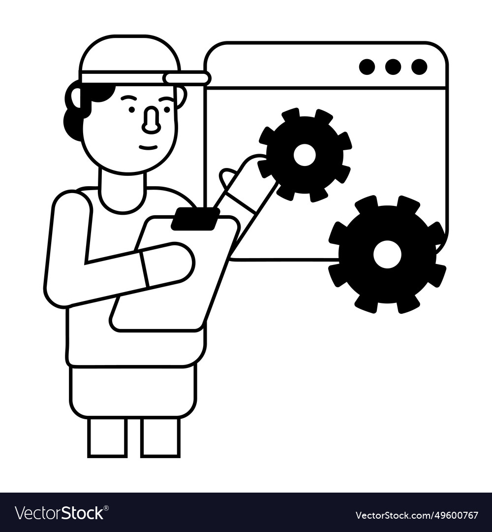 Website maintenance Royalty Free Vector Image - VectorStock