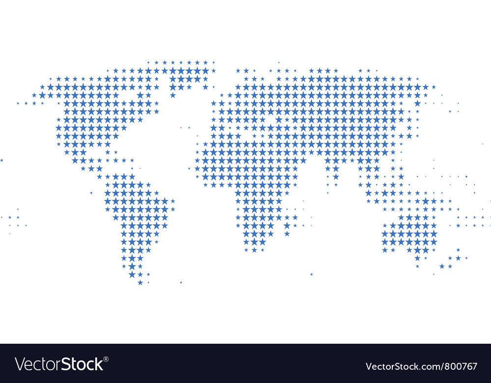 World map Royalty Free Vector Image - VectorStock
