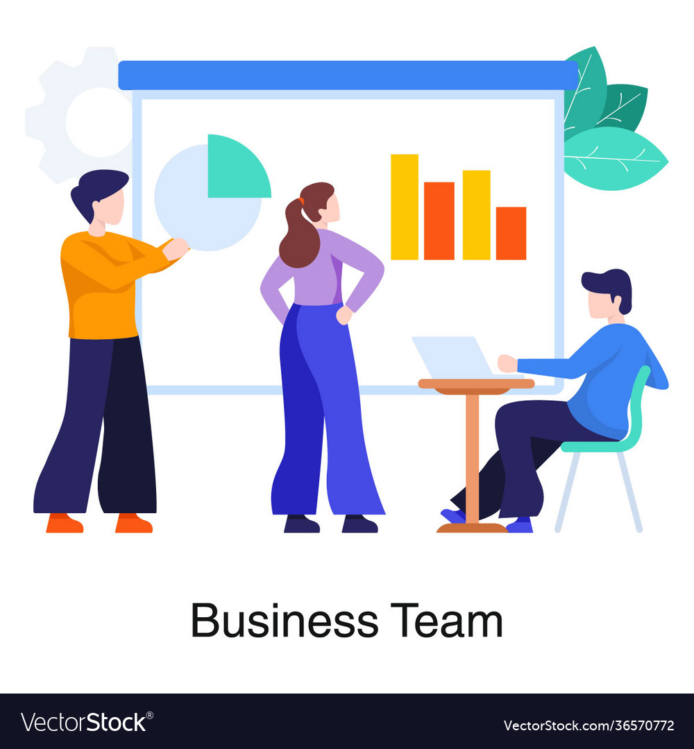 Business team Royalty Free Vector Image - VectorStock