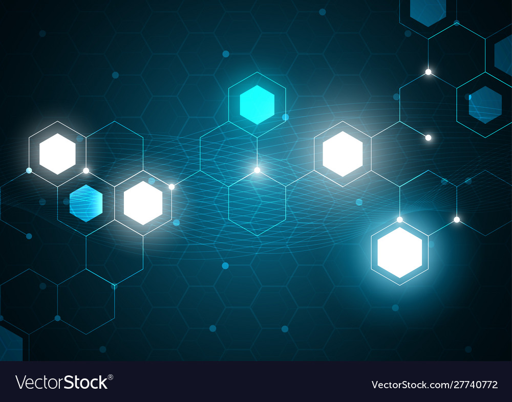 High tech technology geometric Royalty Free Vector Image