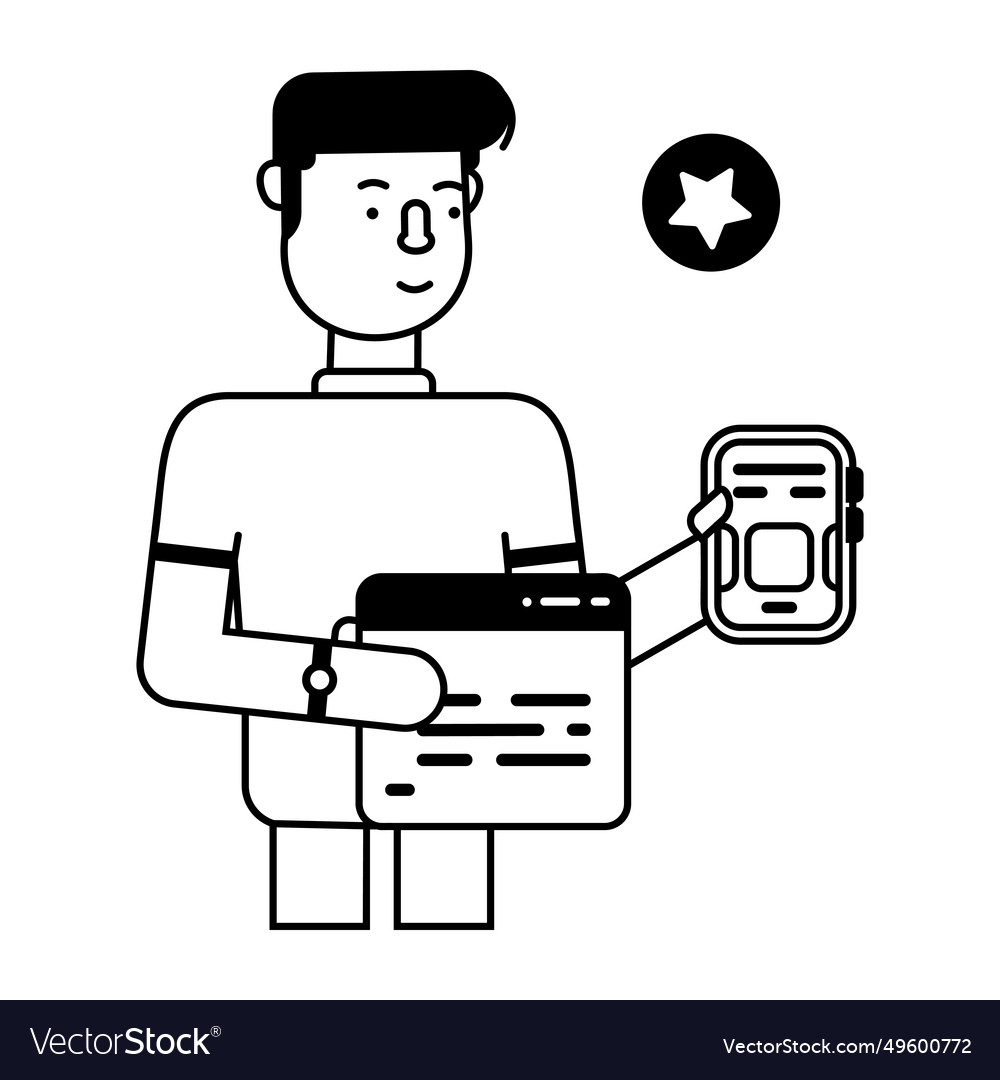 Responsive coding Royalty Free Vector Image - VectorStock