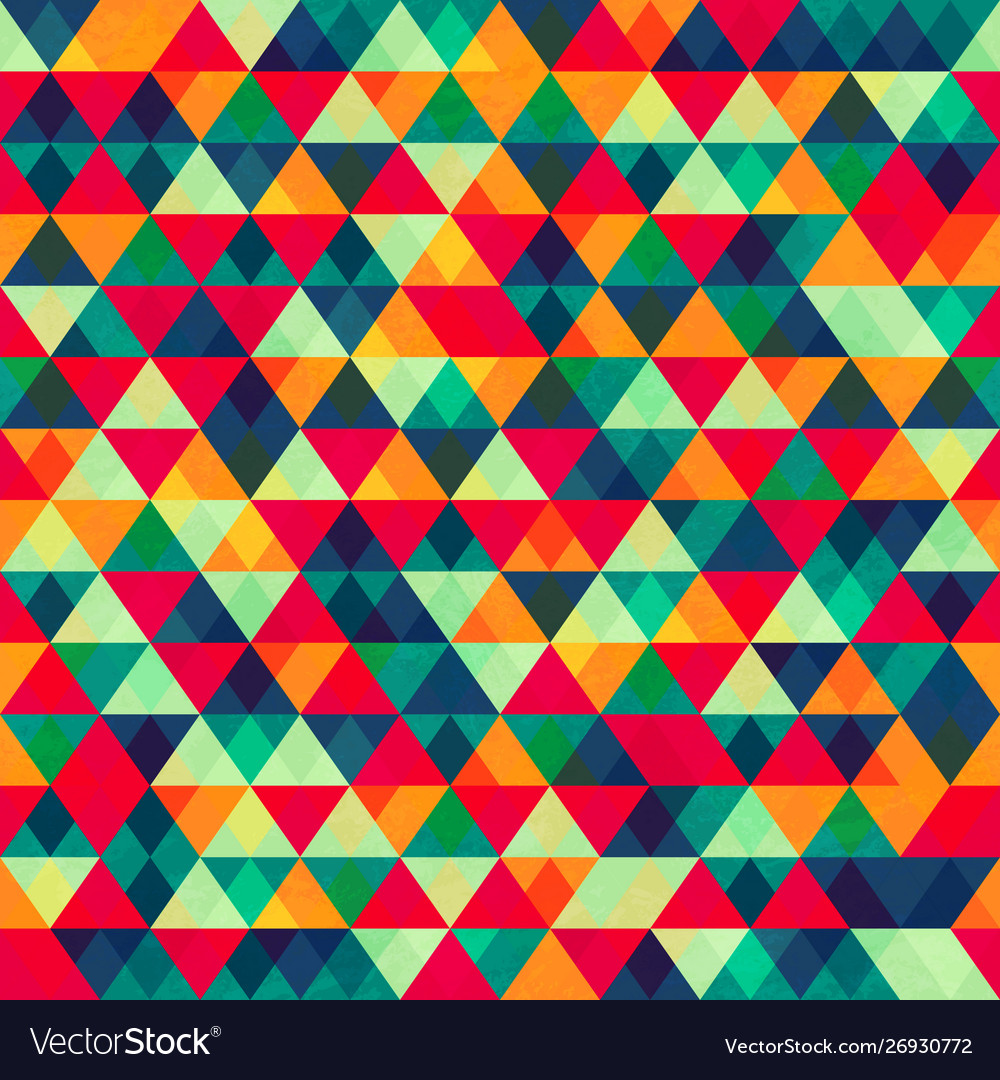 Retro triangle seamless pattern 2 Royalty Free Vector Image