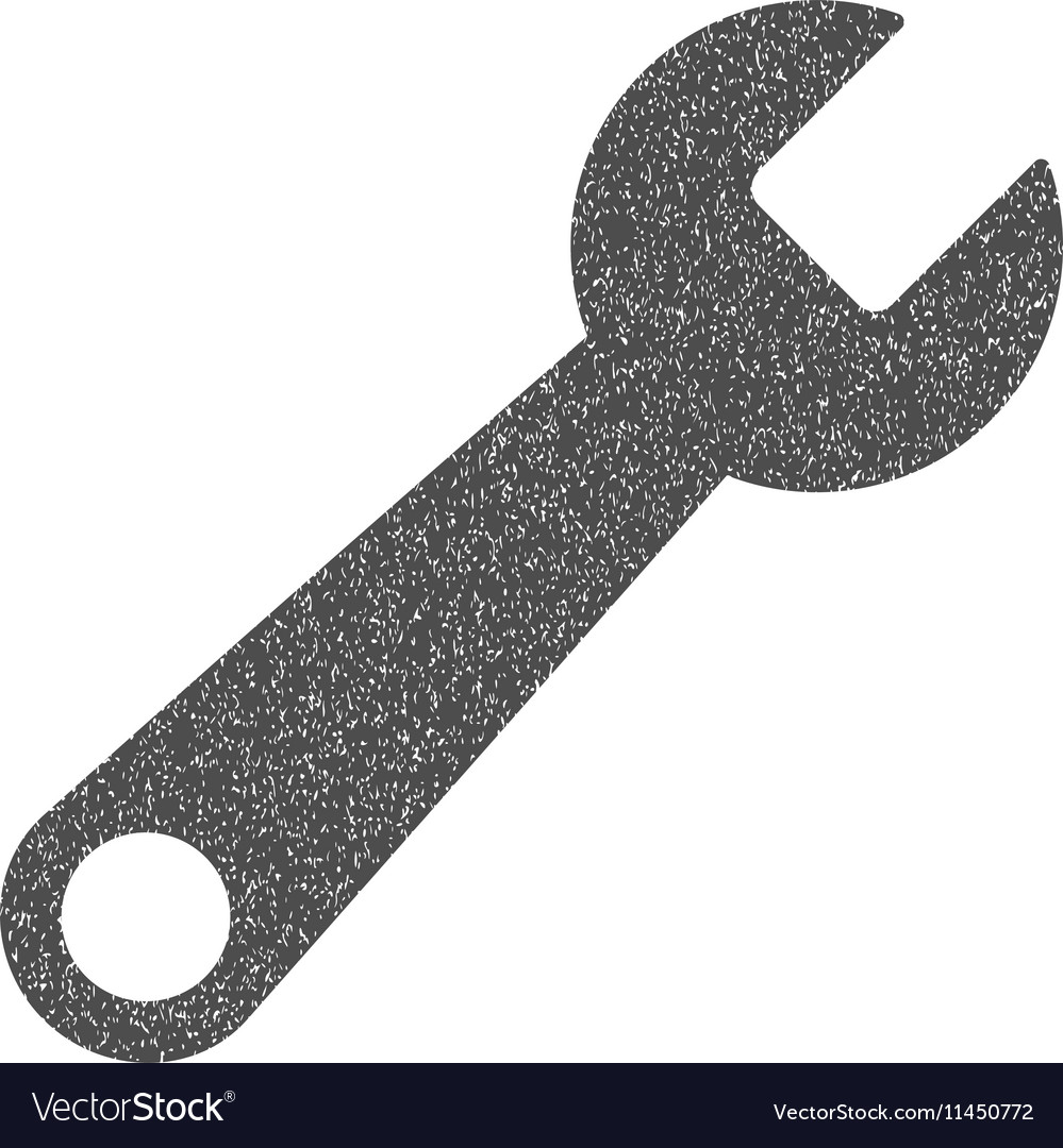 Wrench grainy texture icon Royalty Free Vector Image Wrench grainy texture icon Royalty Free Vector Image