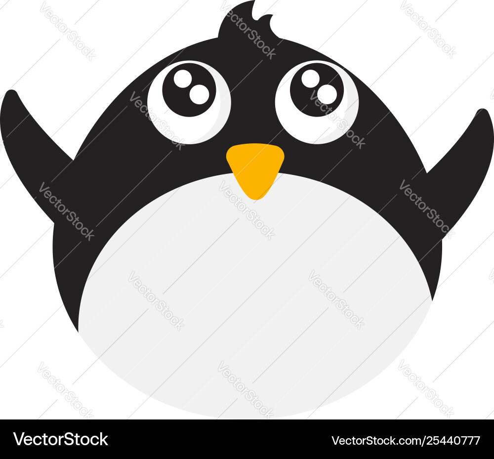 Baby penguin or color Royalty Free Vector Image