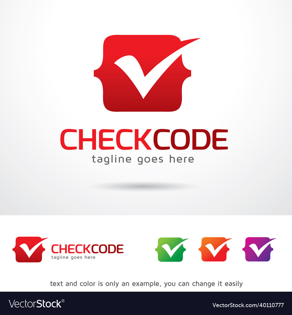 Check logo template Royalty Free Vector Image - VectorStock