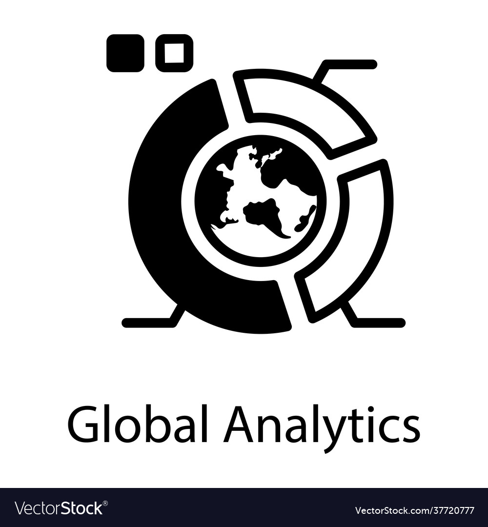 Global analytics Royalty Free Vector Image - VectorStock