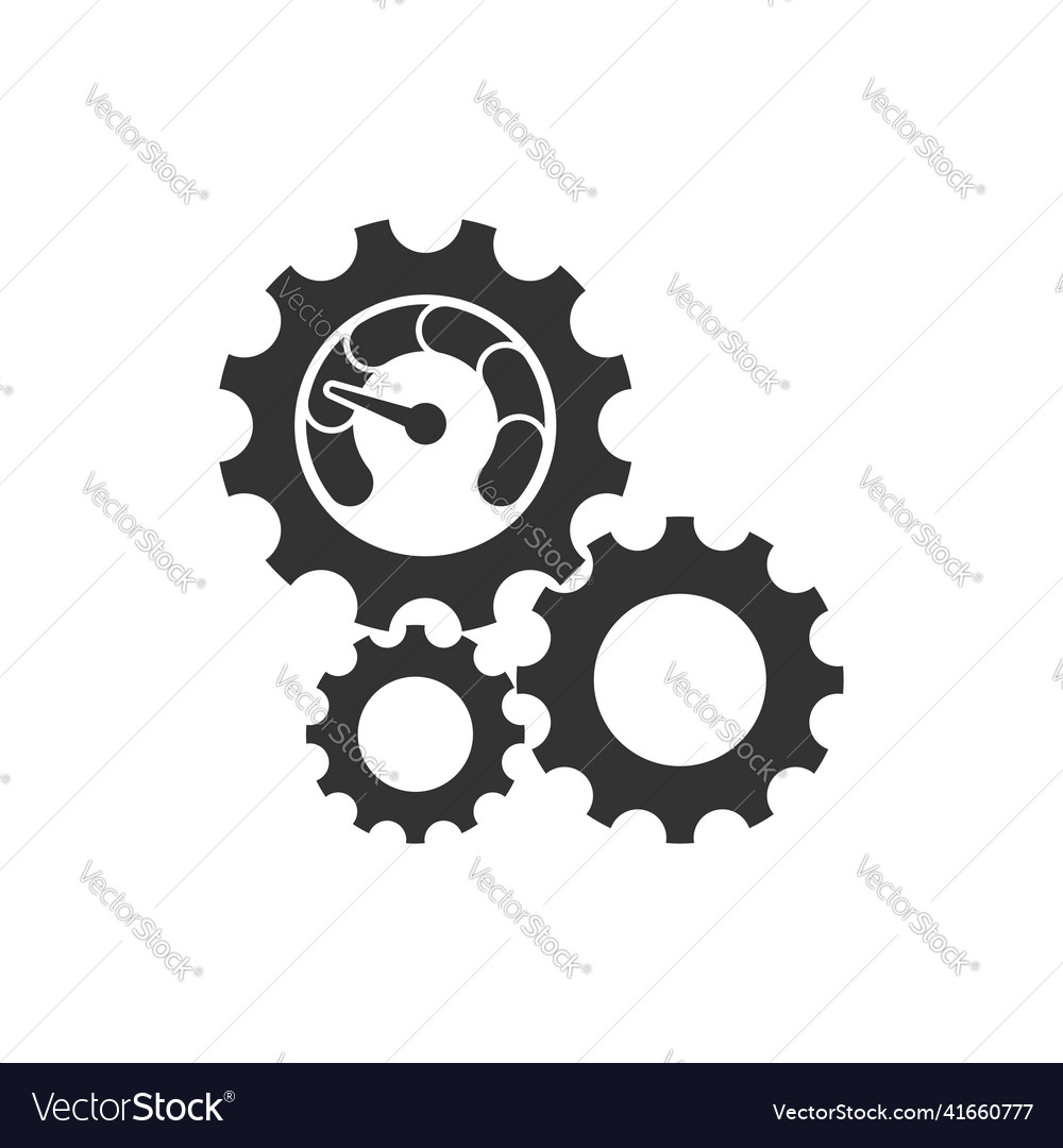 Productivity icon in flat style process strategy Vector Image