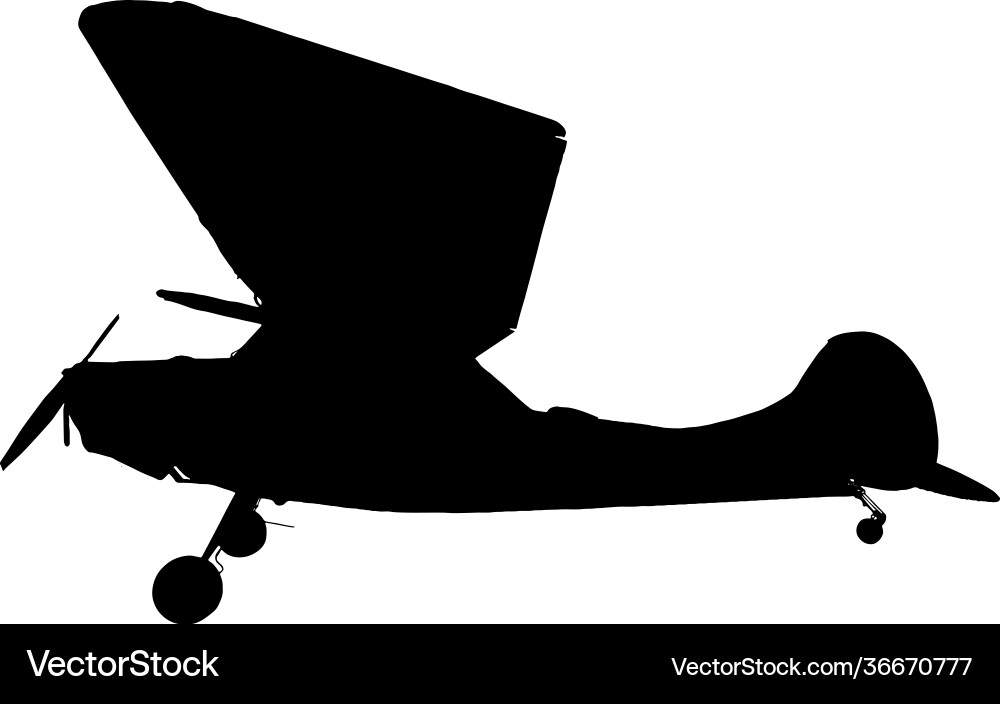 Vintage military reconnaissance plane Royalty Free Vector