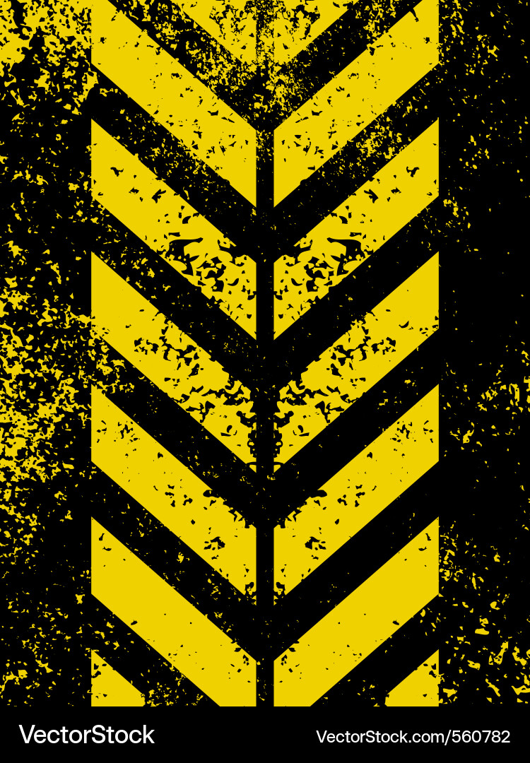 A grungy and worn hazard stripes texture eps 8 Vector Image