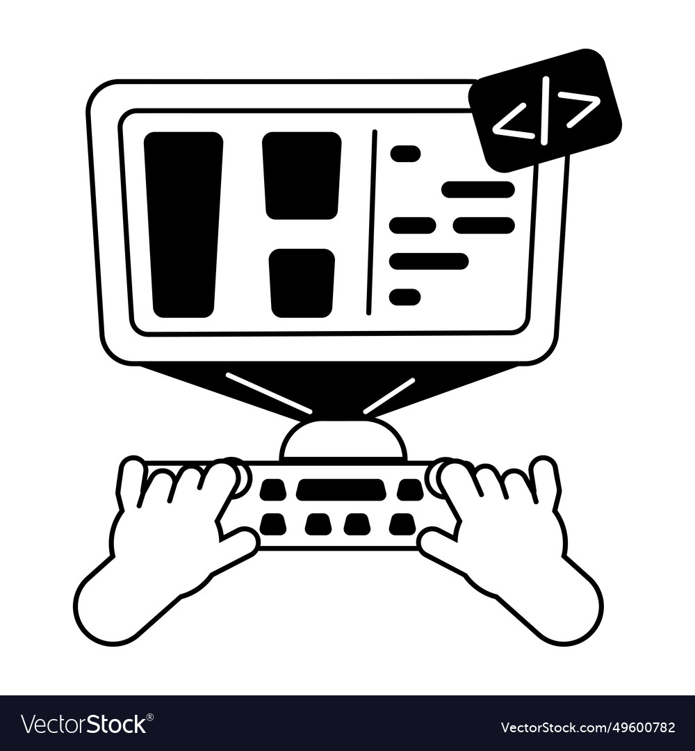 Ar coding Royalty Free Vector Image - VectorStock