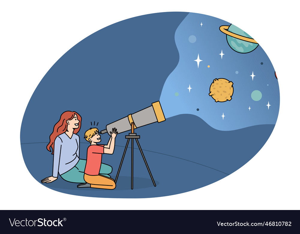 Exploring world with kids concept Royalty Free Vector Image Exploring world with kids concept Royalty Free Vector Image