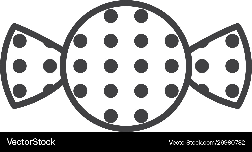 Isolated sweet candy line style icon design Vector Image