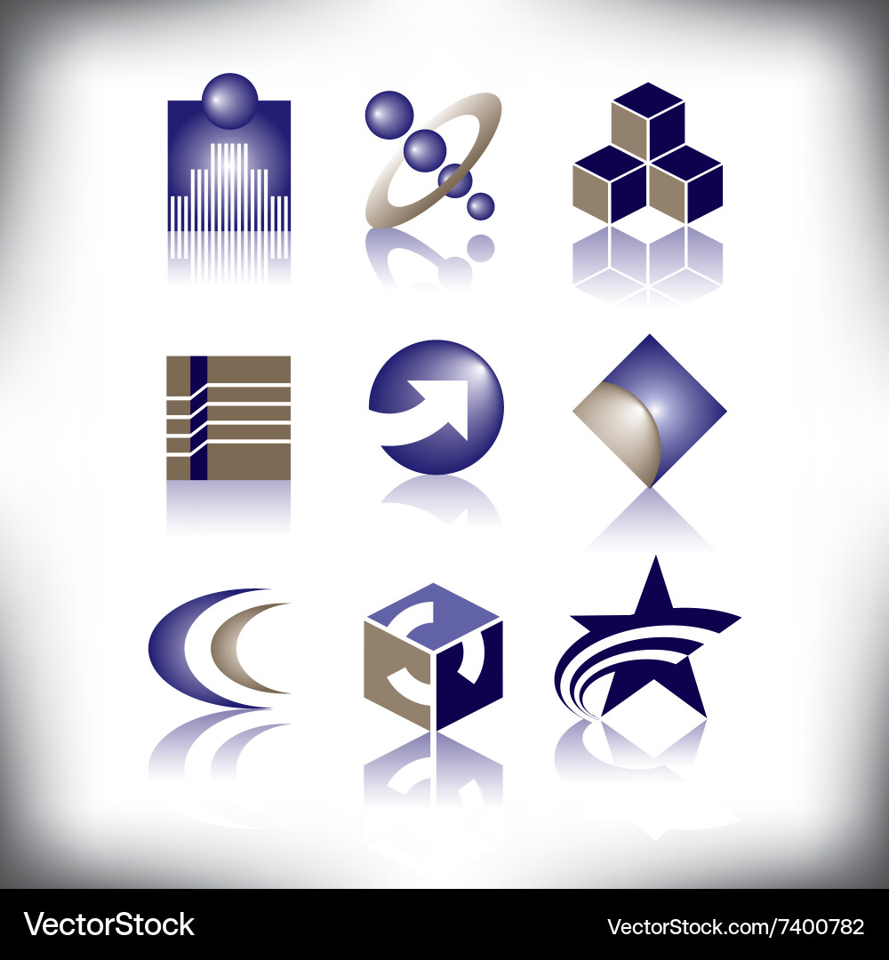 Nine symbols to choose from Royalty Free Vector Image