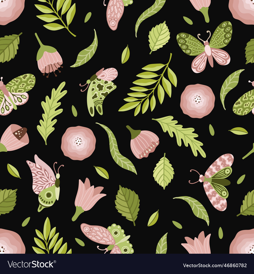 Seamless floral pattern spring summer Royalty Free Vector