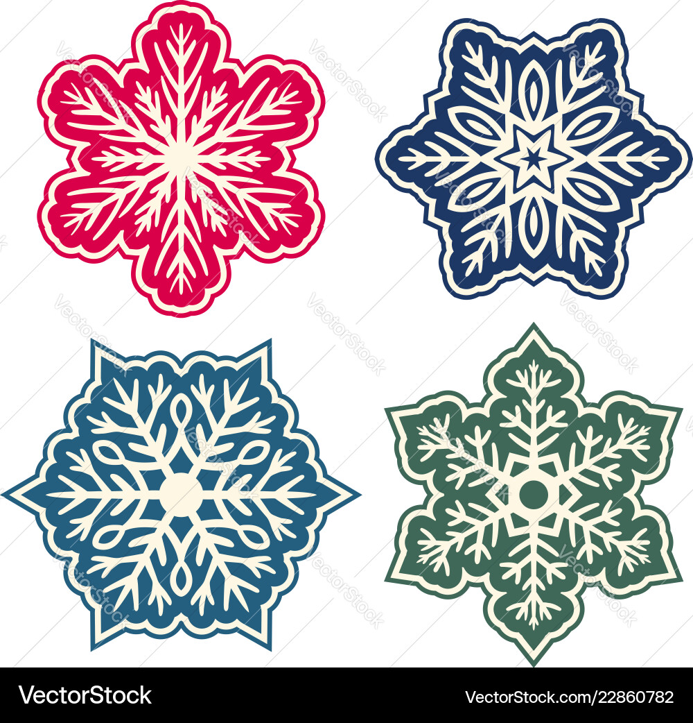 Simple silver hand-drawn icon of a snowflake Vector Image