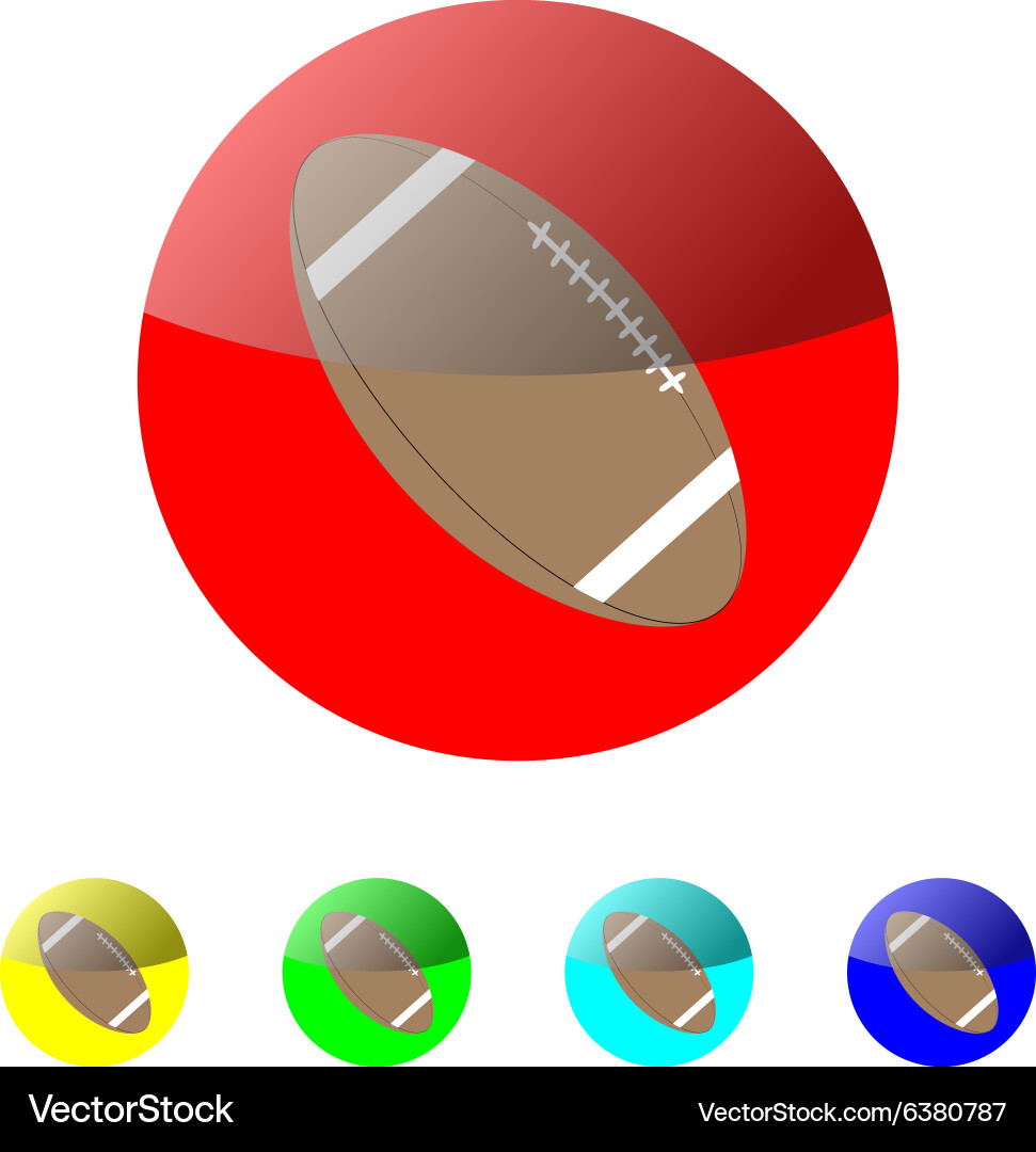 American football icon Royalty Free Vector Image