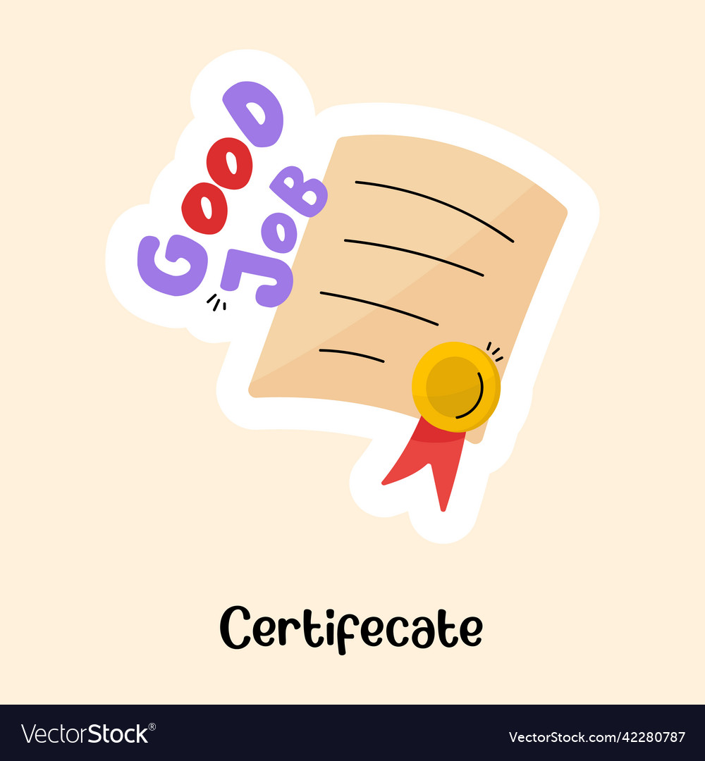Certificate Royalty Free Vector Image - VectorStock