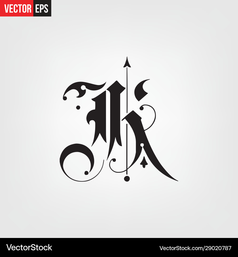 Elegant alphabet letters font Royalty Free Vector Image