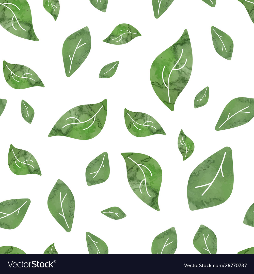 Pattern with leaves Royalty Free Vector Image - VectorStock