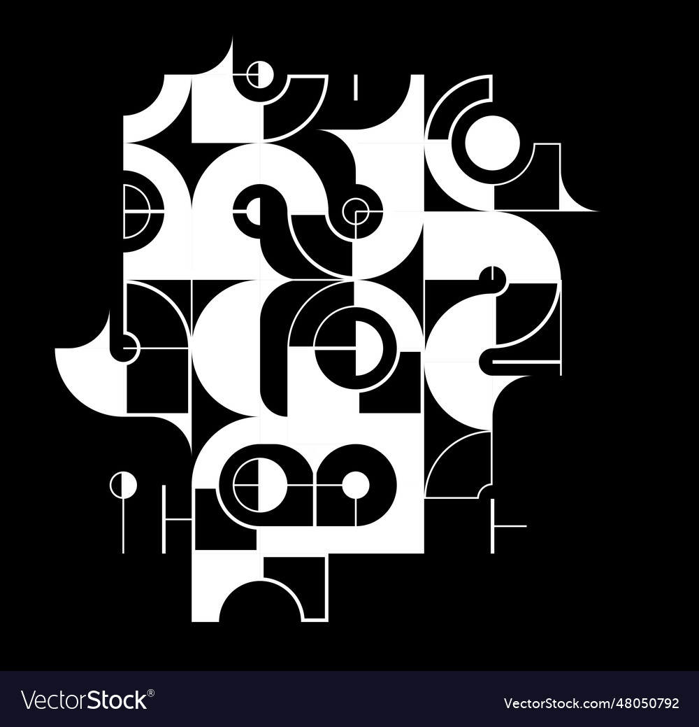 Abstract Geometric Pattern Background Isolated Vector Image
