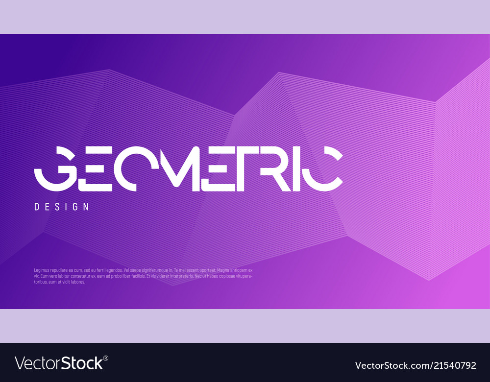 Abstract gradient geometric design colorful Vector Image