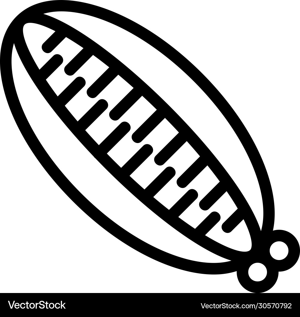 Barrette hair icon outline Royalty Free Vector Image